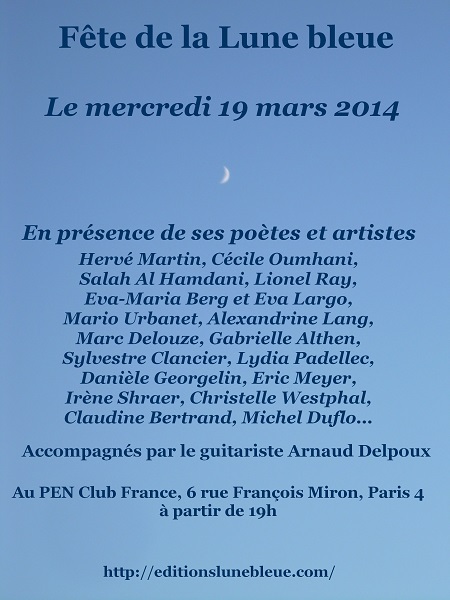 Fête de la Lune bleue – Recours au poème