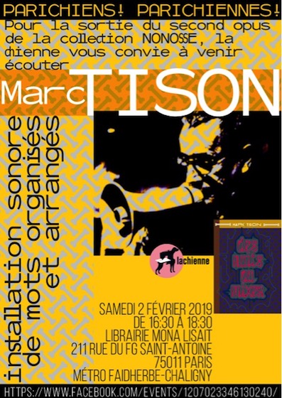 Installation sonore de mots avec Marc Tison – Recours au poème