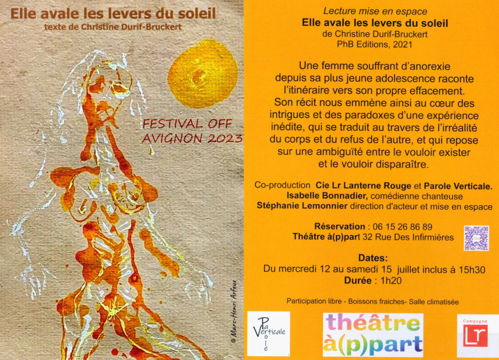 Elle avale les levers de soleil – Recours au poème